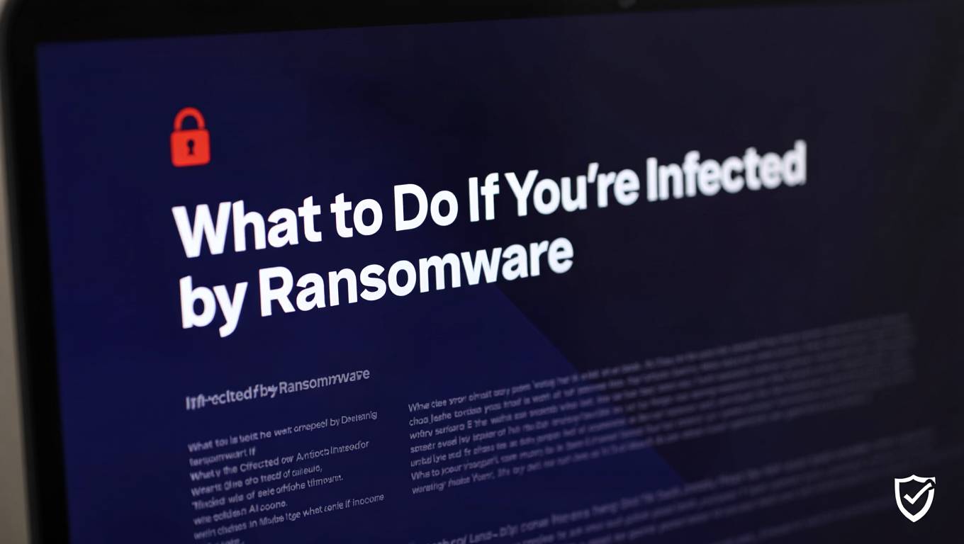 What To Do If You're Infected By Ransomware?